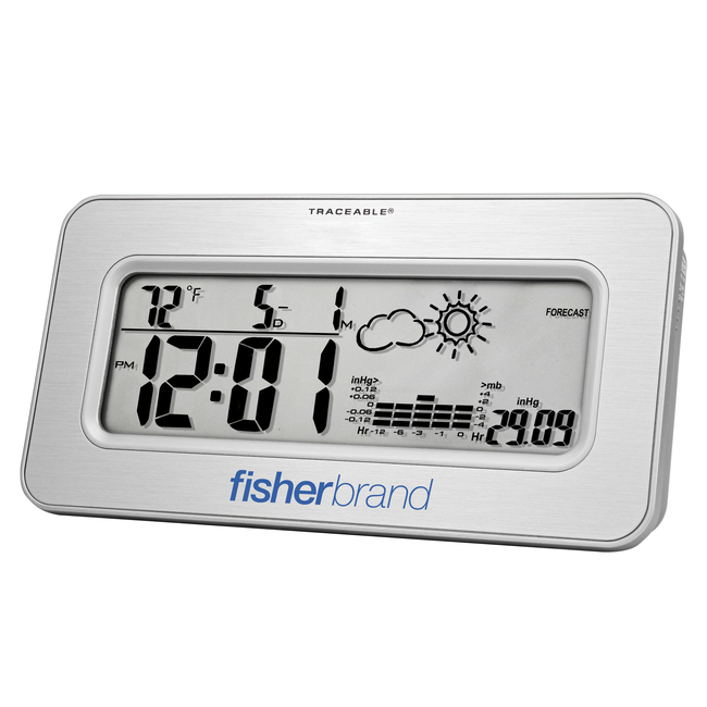 Traceable™ Workstation Barometer with Clock 0.5°C | Contact Us | www ...