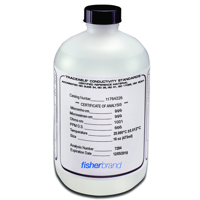 Traceable™ Conductivity Calibration Standards Certified Reference ...