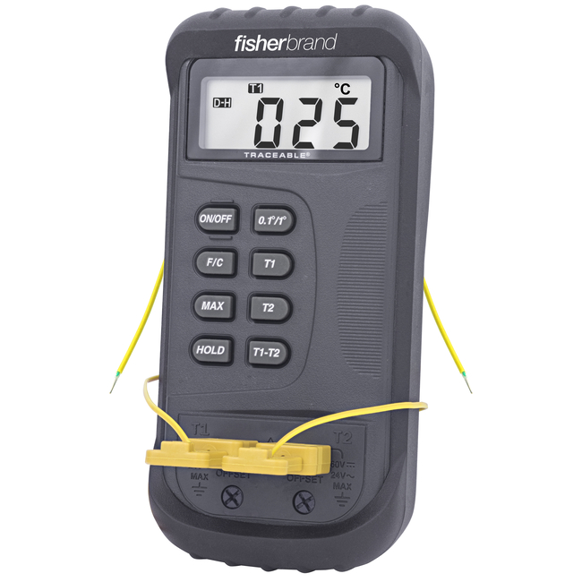 Traceable™ Dual-Channel Thermometer with Offsets -50°C to +1300°C | Buy ...