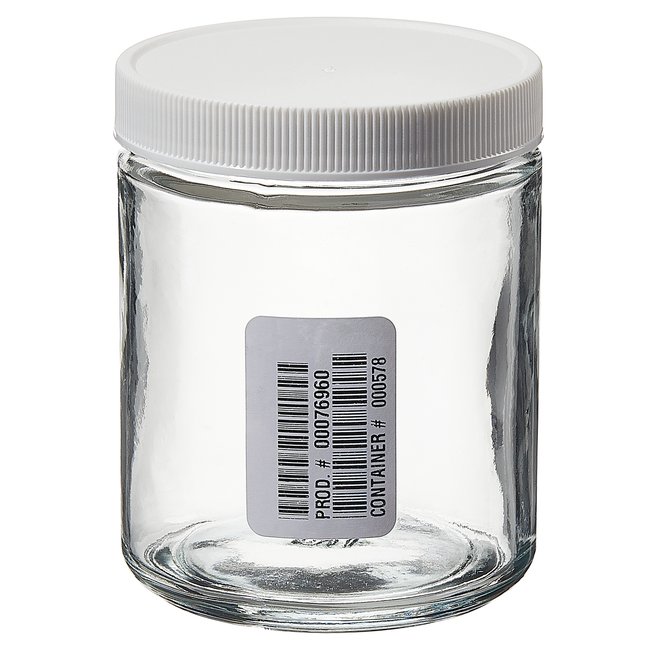 Certified Clean Clear Glass Straight-Sided Jars 250 mL | Buy Online ...