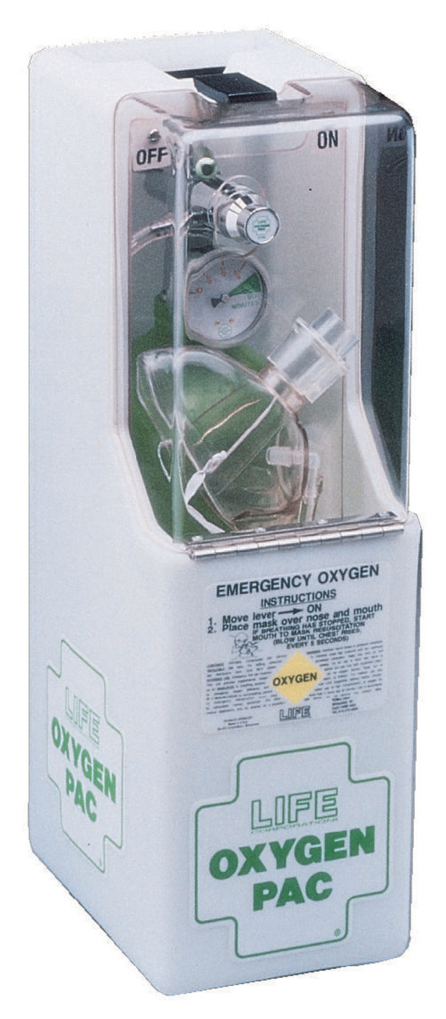 OxygenPac™ Emergency Oxygen in Wall Case SoftPac Emergency Oxygen Unit ...