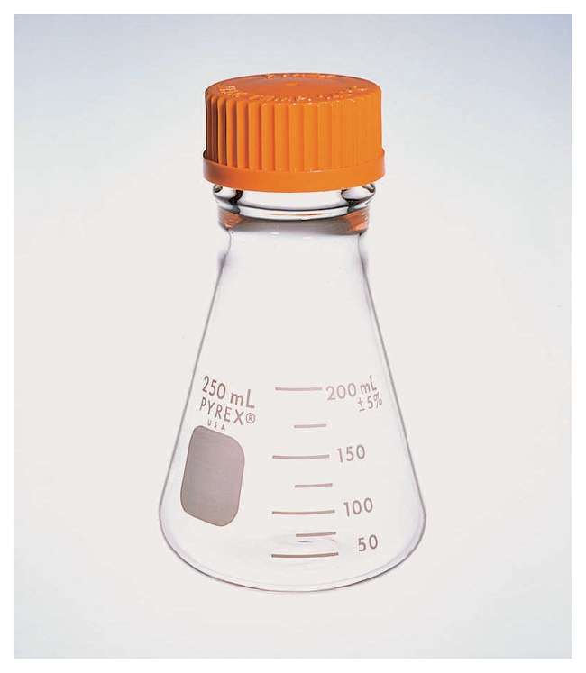 PYREX™ Graduated Wide Mouth Erlenmeyer Flasks with GL45 Screw Cap 6 L ...