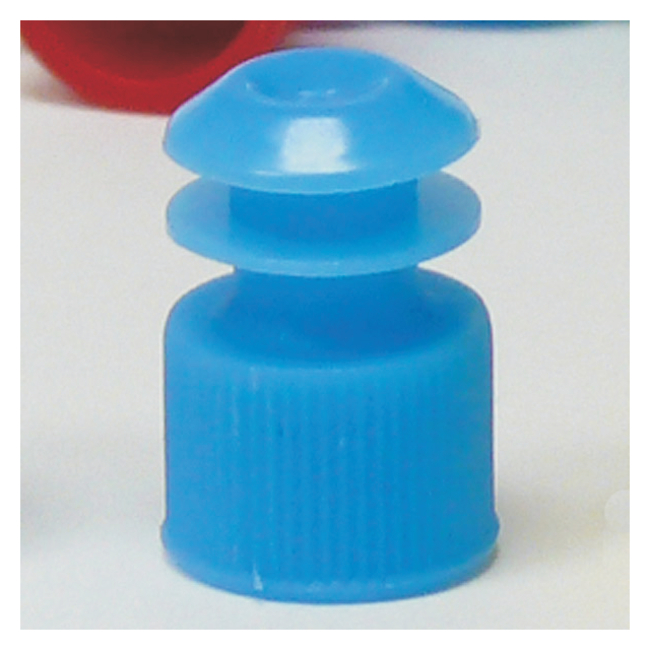 Flanged Plug Caps For 13mm Tubes Blue | Buy Online | Globe Scientific ...