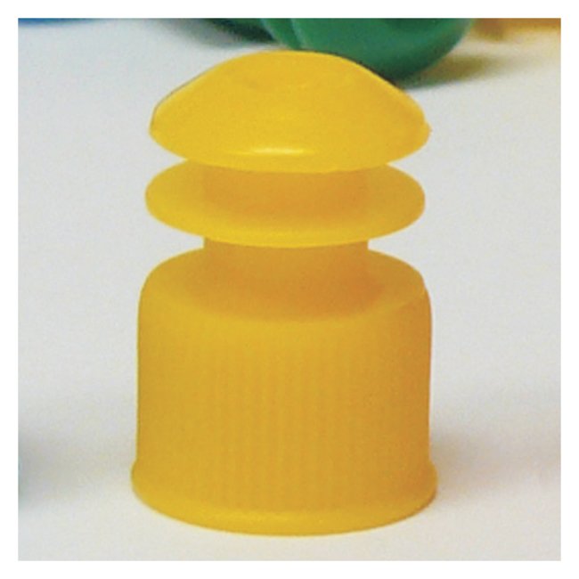 Flanged Plug Caps For 13mm Tubes Yellow | Buy Online | Globe Scientific ...