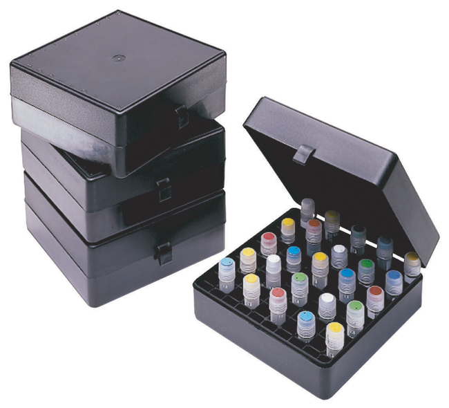 100-Place Polypropylene Storage Boxes Black | Buy Online | www.fishersci.sg
