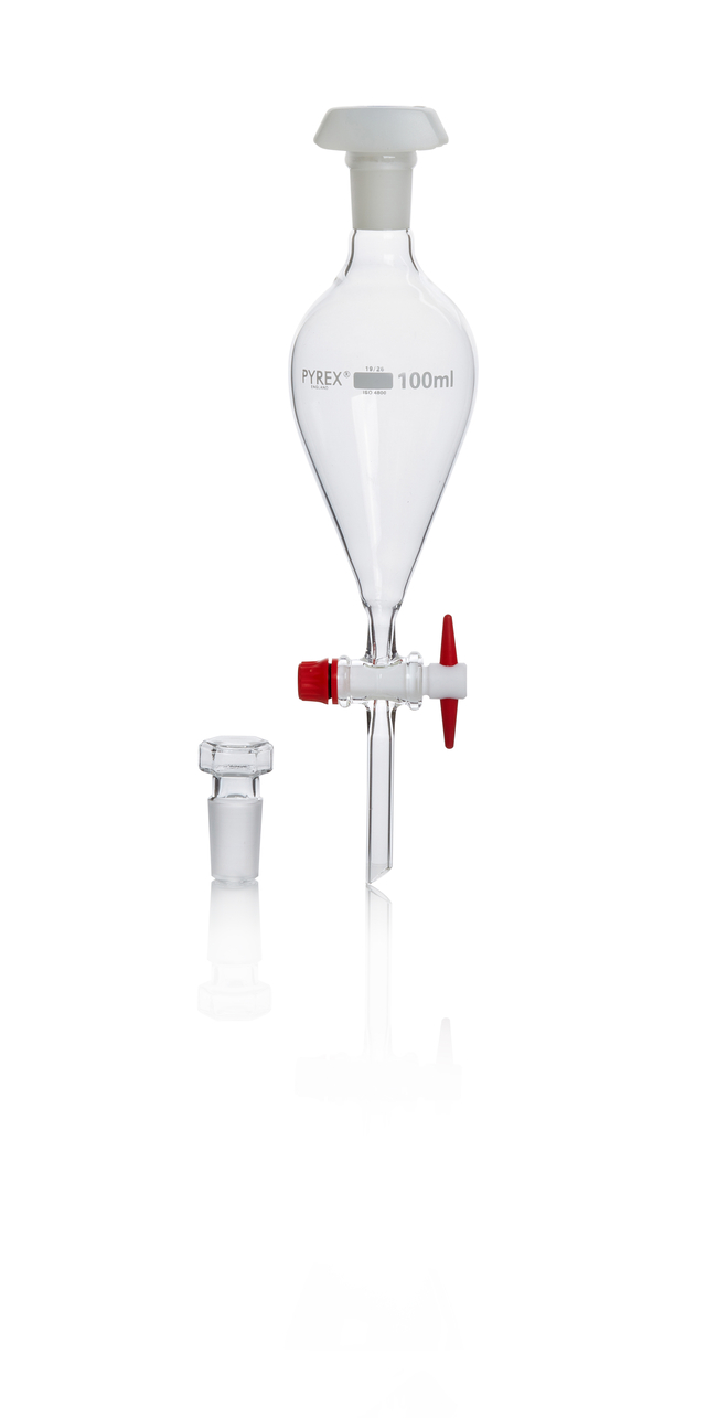 Pyrex™ Conical Glass Funnel with PTFE Key 250 mL | Buy Online ...